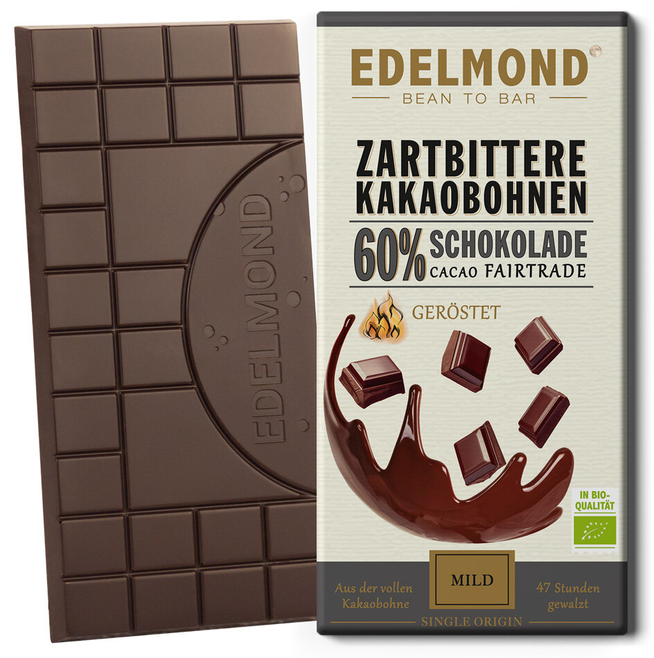 100% Roh Schokolade EDELMOND Bio - Edelmond Chocolatiers GmbH, 8,45